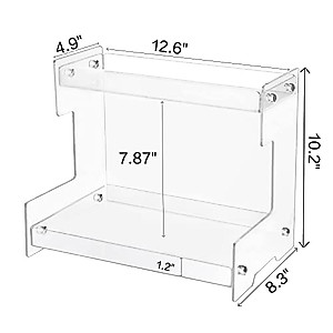 Acliys 2 Tier Bathroom Counter Organizer Acrylic Countertop Organizer Makeup Organizer Perfume Organizer Vanity Organizer Spice Rack Organizer Bathroom Sink Organizer Coffee Station Organizer(Bule)