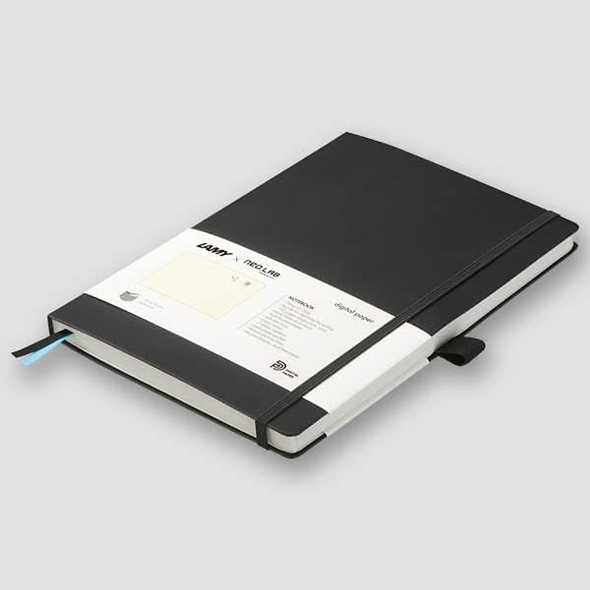 NEO SMARTPEN Lamy Digital Paper Notebook in Black │ 192 Pages of Bleed proof 80g Paper Bound in Thread Binding - with Soft Grey Dot Ruling │ Size 57 x 82.7 inches (145 x 210 mm),1236415