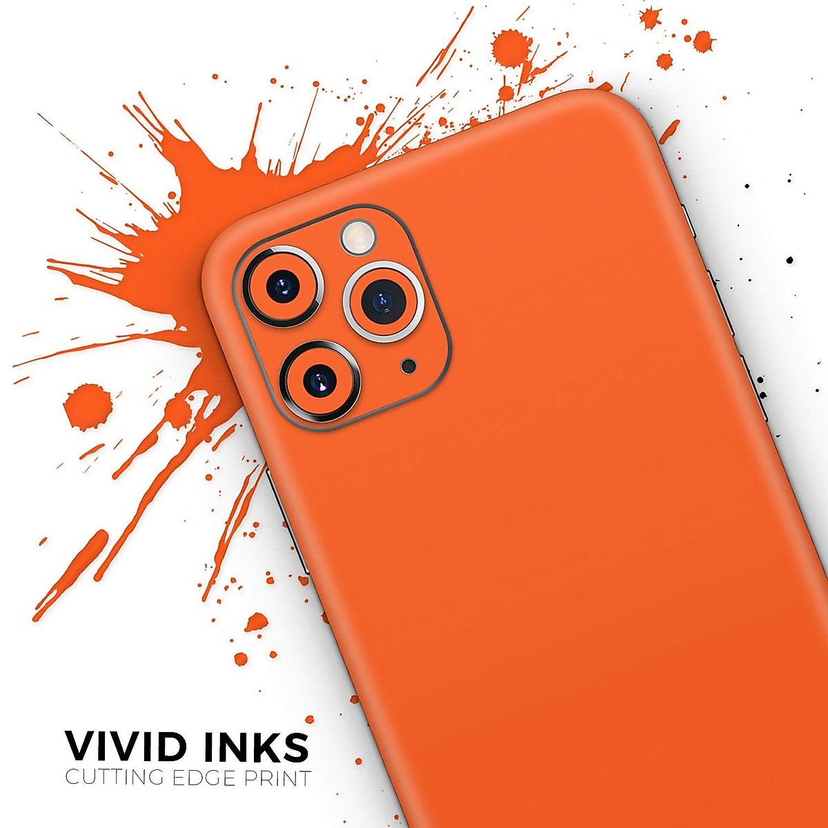 Design Skinz Solid Burnt Orange Protective Vinyl Decal Wrap Skin Cover Compatible with The Apple iPhone 11 Pro Max (Screen Trim & Back Glass Skin)