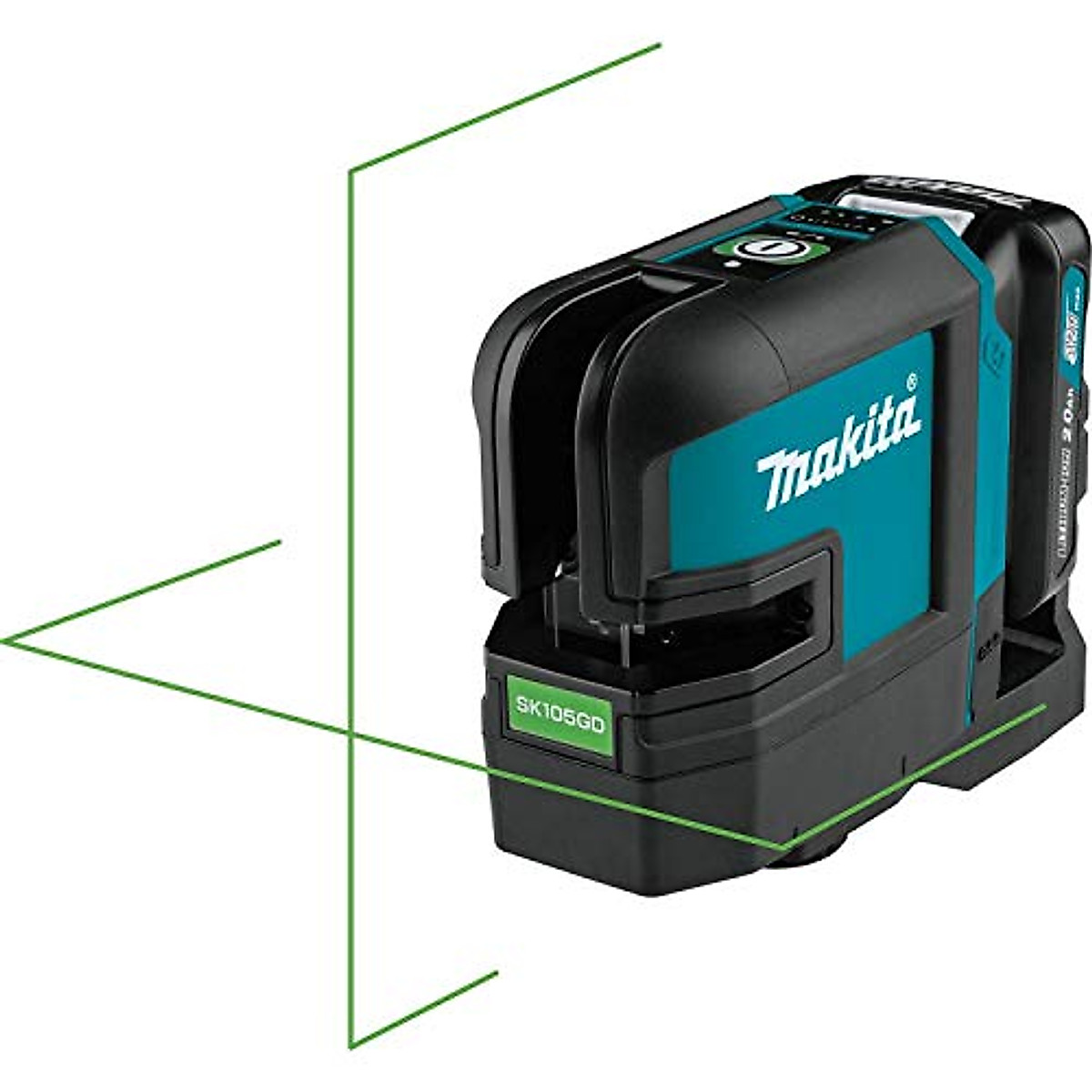 Makita SK105GDNAX 12V max CXT® Lithium-Ion Cordless Self-Leveling Cross-Line Green Beam Laser Kit (2.0Ah)