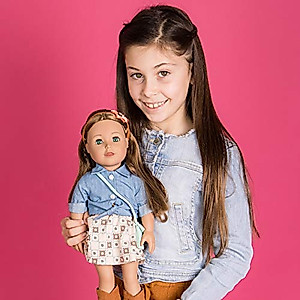 ADORA Amazon Exclusive - 18” Realistic Doll in Soft Vinyl, Huggable Body and Trendy Outfit for Unlimited Imaginative and Interactive Pretend Play - Amazing Girl Fruit Fashion Outfit