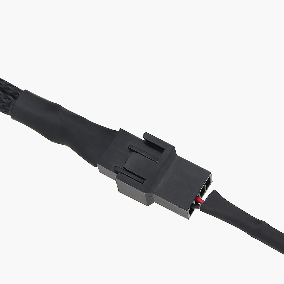 Molex to 3Pin/4Pin Fan Adapter, 12V PC Fan Adapter 4Pin Molex to 4 PWM Splitter Sleeved Braided Cable UIInosoo for 3 Pin or 4 Pin Computer PC Case Fan Power Supply 11 inch