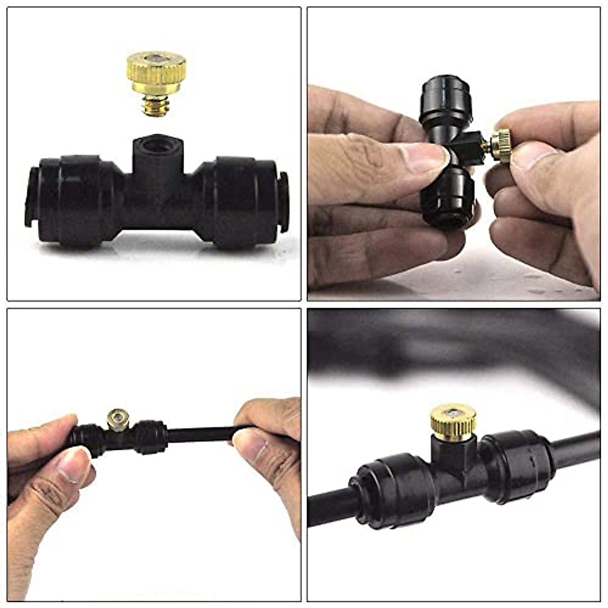 UXZDX Fog Nozzles Drip Irrigation Garden Sprayer for Outdoor Patio Misting Cooling System Garden Water Mister