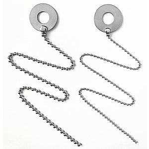 HYG Cymbal Sizzler Cymbal Chain, Big small 2pcs, Cymbal hiss, Sound effect adjustment Cymbal Chain for Rides, Crashes, Chinas, Drum Kits, Jazz Drums (2108092309)