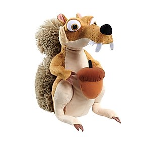 Just Play The Ice Age Adventures of Buck Wild Goin’ Nuts Scrat Feature Plush with Motion and Chirping Sound Effects, Kids Toys for Ages 3 Up, Amazon Exclusive