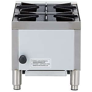 Iron Range Company IRHP-12-2B 12" Two Burner Countertop Commercial Gas Hot Plate, Stainless Steel, 50,000 BTU, ETL Listed