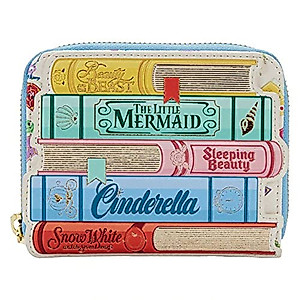 Loungefly Disney Princess Books Classic Zip Around Wallet Disney Princess One Size