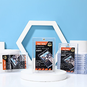 35PT Magnetic Card Holders Trading Card Protectors Baseball Card Protectors Magnetic Card Sleeves for Game Sports Cards Baseball Cards Display (35 Pieces)