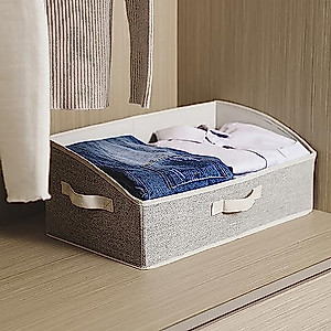 degtnb Underwear Drawer Organizer, Foldable Sock Underpants Organizer Non Woven Fabric Storage Box for Cloth, Stockings, Ties & Bras