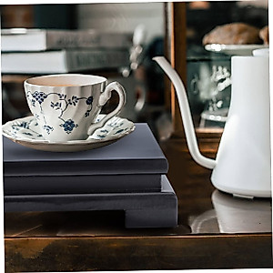 Zerodeko square base potted plant riser stand pedestal stand offering table plant stand indoor flower display fish tank stand plant shelf plant rack wooden succulent plants buddha statue