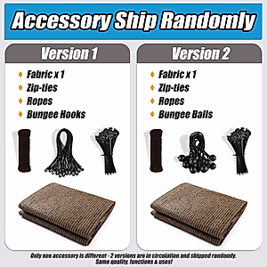 Amagenix 90% Sun Shade Cloth with Grommets, 12' x 16' Pergola Replacement Shade Cover Canopy Privacy Screen for Outdoor Patio Garden, Mocha (We Customized)