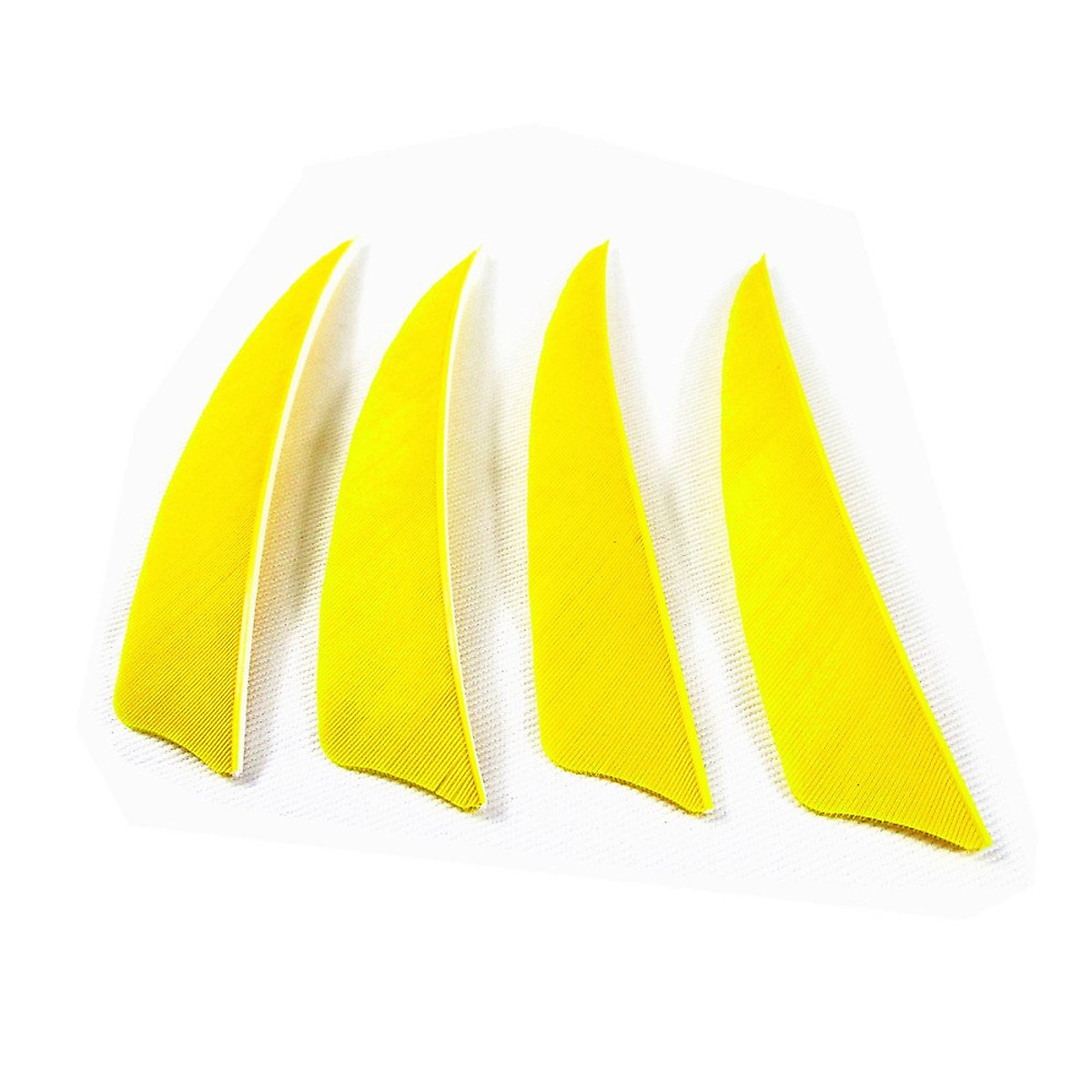 Zhan Yi Archery Fletchings Real Turkey Shield Feathers 4 inch Full Length 50 Pack Glued Right Wing for Arrows DIY