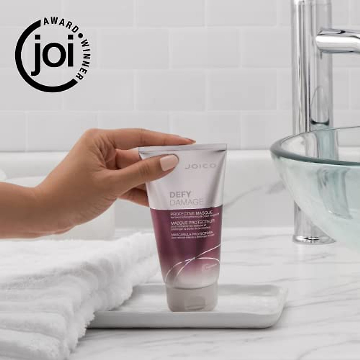 Defy Damage Protective Masque | For Color-Treated Hair | Strengthen Bonds & Preserve Hair Color | With Moringa Seed Oil & Arginine | 5.1 Fl Oz