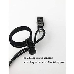 Background Backdrop Clips Clamps Holder for Photo Video Studio,12 Pack,Black