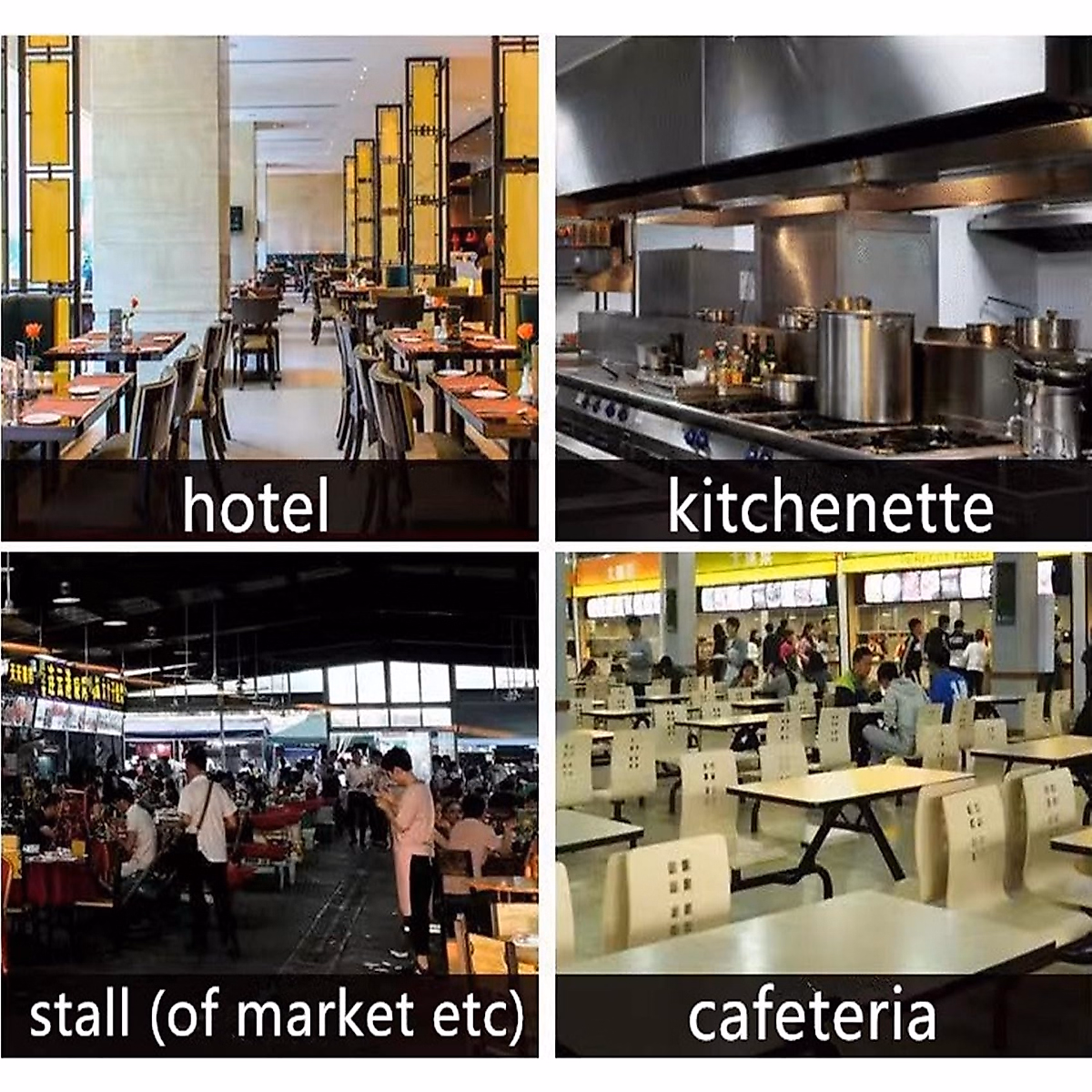 Fatty Cat Jumbo Large Plastic Rice Paddle Spatula Scoop, 11" Long, 1 pcs per case