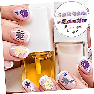 Lurrose 2 Boxes Nail Art Sequins Nail Art Sticker Glitter Stickers Nail Stickers Metallic Halloween Nail Sequins Halloween Body Glitter Halloween Nail Art Glitter Nail Glitter Flash Set 3D
