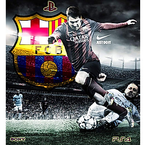 Skin Ps4 Old - Lionel Messi FC BARCELLONA - Limited Edition Decal Cover ADESIVA Playstation 4 Slim Sony Bundle