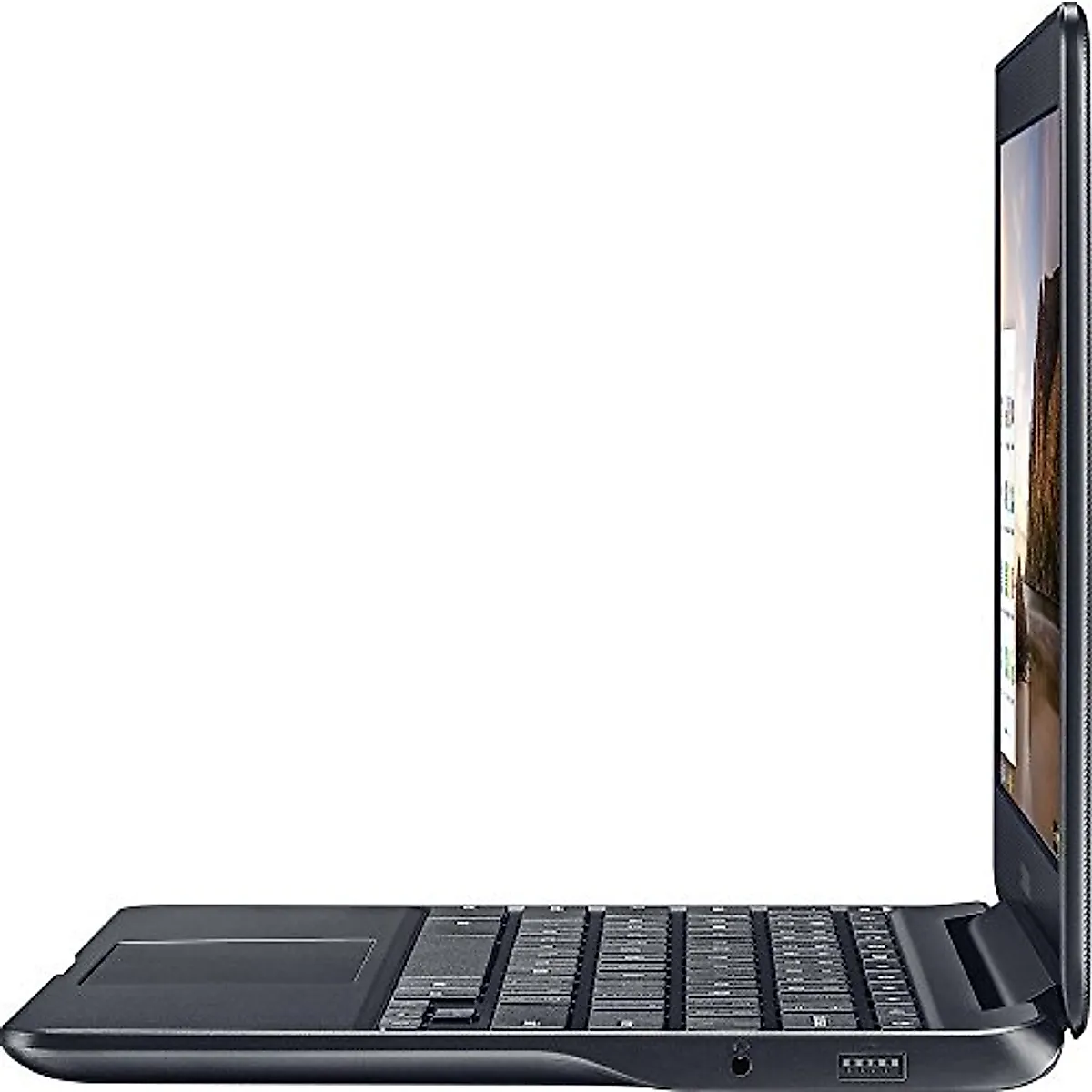 SAMSUNG 11.6" Chromebook with Intel N3060 up to 2.48GHz, 4GB Memory, 16GB eMMC Flash Memory, Bluetooth 4.0, USB 3.0, HDMI, Webcam, Chrome Operating System, Black