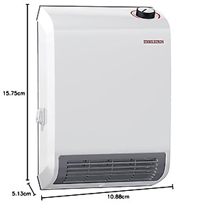 Stiebel Eltron 236304 CK Trend Wall-Mounted Electric Fan Heater, 1500W, 120V White
