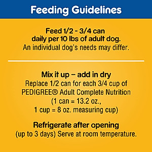 PEDIGREE CHOICE CUTS IN GRAVY Adult Canned Soft Wet Dog Food Variety Pack, Prime Rib, Rice & Vegetable Flavor and Roasted Chicken, Rice & Vegetable Flavor, 13.2 oz. Cans (Pack of 12)