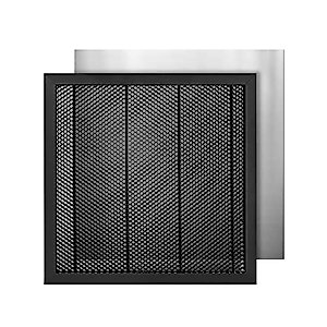 Twotrees Laser Cutter Honeycomb Working Panel Set,15.7x15.7x0.87 inch Honeycomb Laser Bed for CO2 or Diode Laser Engraver Cutting Machine,Honeycomb Working Table with Aluminum Plate