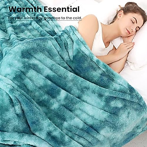 obinsm Warm Blanket Green Soft Fleece Blankets Throw Blankets for Bed