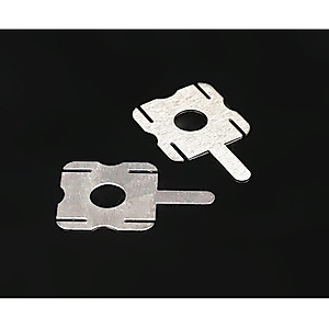 NIONSUPPLY 50pcs 4P H type T type Nickel Plated Steel Strips Sheet Soldering Tabs for DIY 18650 Lithium Battery Pack, Battery Connector Tab Battery Cell Spot Welding Welder (4P Square)