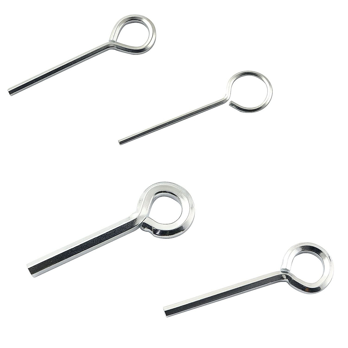 YHXiXi 5IN1 Ring Allen Wrench Set - 5/64" 1/8" 5/32" 7/32" Allen Key Door Keys with 1 Keychain for Push Bar Panic Exit Device