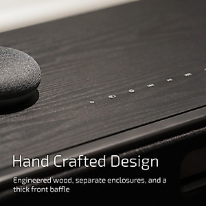 Fluance Fi70 Three-Way Wireless High Fidelity Music System with Powerful Amplifier & Dual 8" Subwoofers (Black Ash)