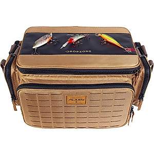 Plano Guide Series 3700 Tackle Bag, Large, Beige 1680 Denier Fabric with Waterproof Base, Includes 6 StowAway Utility Boxes, Premium Fishing Storage for Baits & Lures