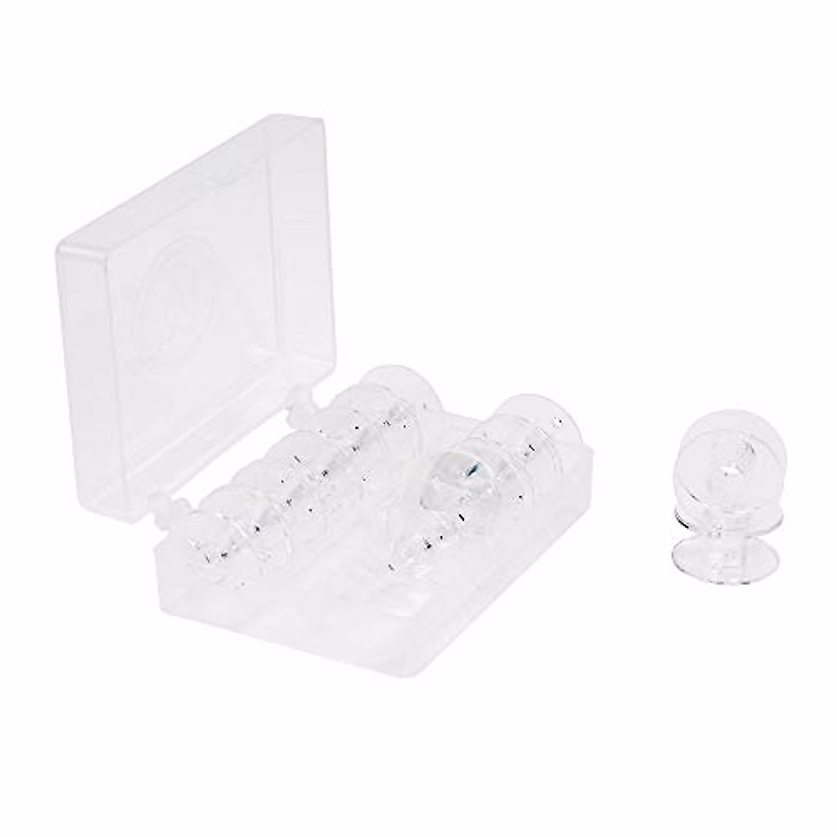 SINGER 06543 Class 15J Bobbins, Transparent, 12-Count