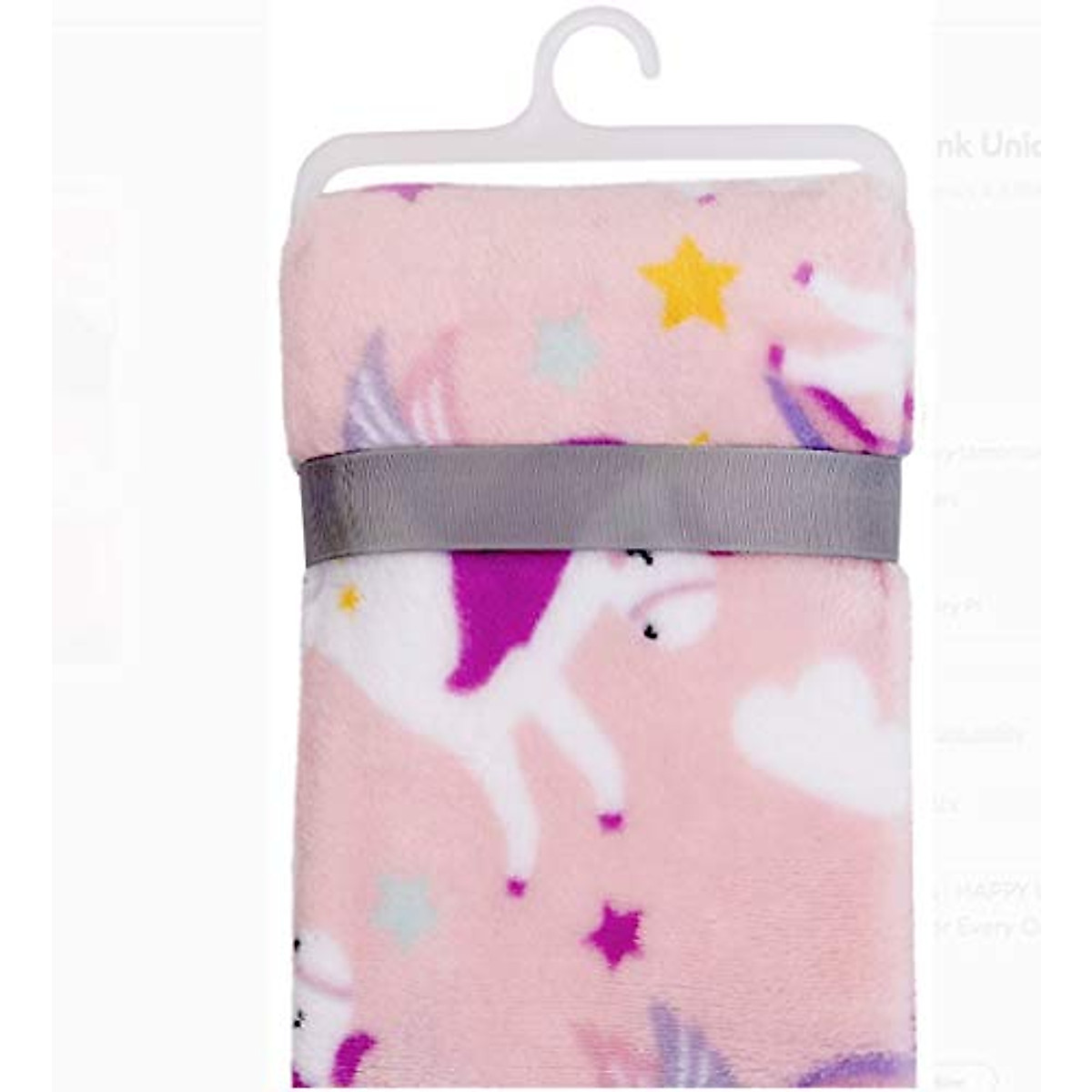 Parent's Choice Plush Baby Blanket, Pink Unicorn