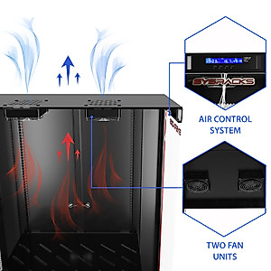 Sysracks 18U 24inch Deep Server Rack Cabinet It Enclosure Premium Series Data It Locking Under Desk Network Rack with Wheels PDU and Other Accessories