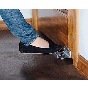 StepNpull Hands Free Door Opener (Silver, 2 Count)