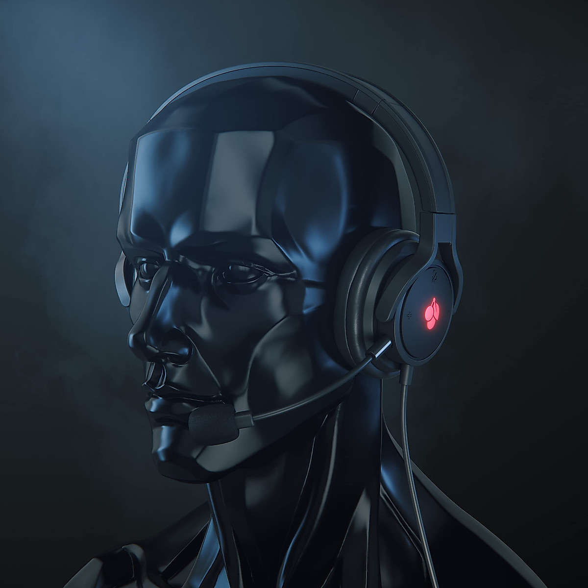 Cherry HC 2.2 Wired Headset for Gaming & Multimedia USB 7.1 Surround Sound Detachable Microphone Black 7 Foot Long Cord.