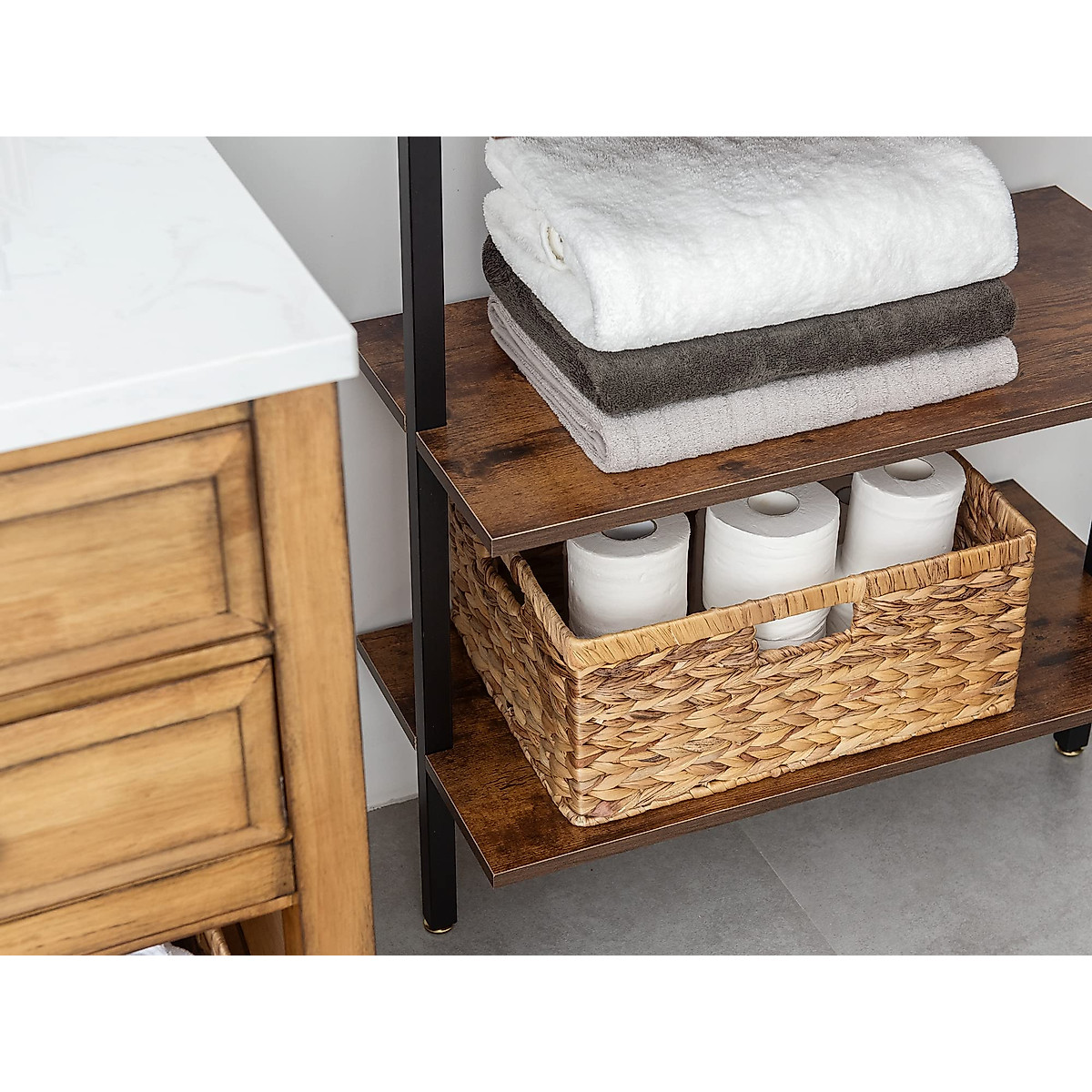 StorageWorks Water Hyacinth Wicker Baskets