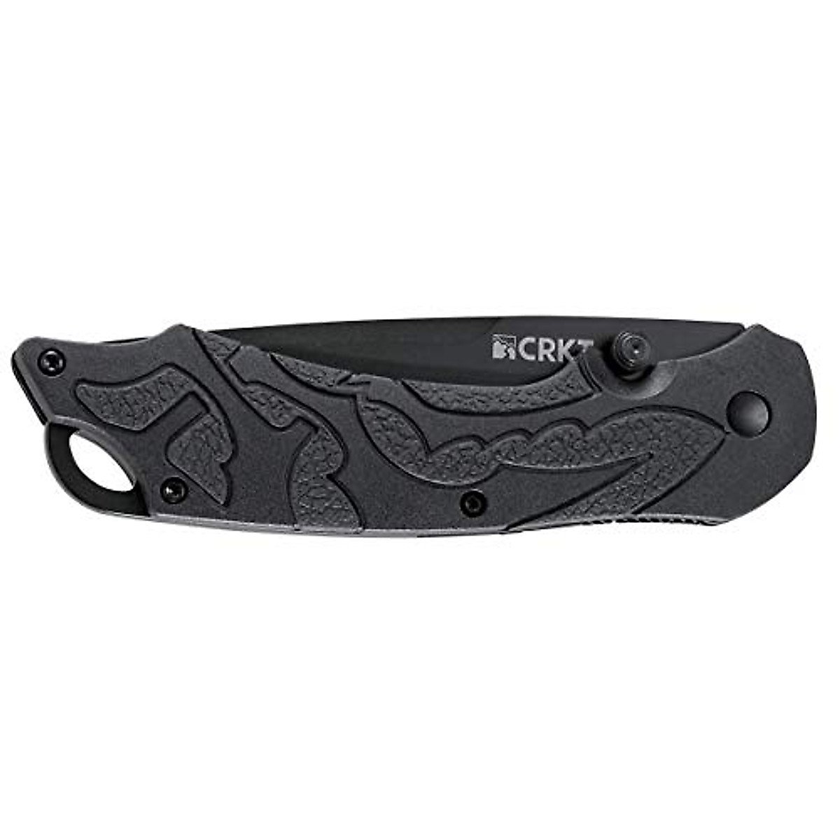 CRKT Moxie EDC Folding Pocket Knife: Assisted Opening Everyday Carry, Black Blade, Thumb Stud, Liner Lock, Textured Non Slip Handle, Pocket Clip 1100