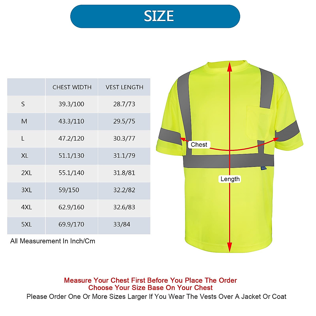 LX Reflective Short Sleeve High Visibility Safety T Shirt for Work Warehouse Construction Class 3