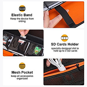 Elonbo Carrying Case for Texas Instruments TI-Nspire CX II CAS/CX II/CX/CX CAS Color Graphing Calculator, Extra Zipped Pocket Fits Charging Cable, Charger, Manual, Black