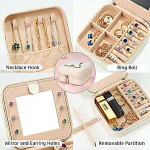 Parima Birthday Gifts for Women -2 Pieces Travel Jewelry Case Set, Travel Gifts Friend Gifts for Women Personalized Gifts Unique Gifts Christmas Gifts for Women Personalized Jewelry Boxes for Women
