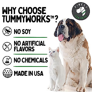 TummyWorks Probiotic Powder for Dogs & Cats. Relieves Diarrhea, Upset Stomach, Gas, Constipation & Bad Breath, Itching, Allergies & Yeast Infections. Added Digestive Enzymes & Prebiotics. Made in USA