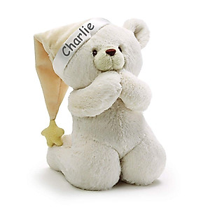 YeegfeyA Personalized Now I Lay Me Down to Sleep Talking Teddy Bear Plush Stuffed Animal Toy with Custom Name