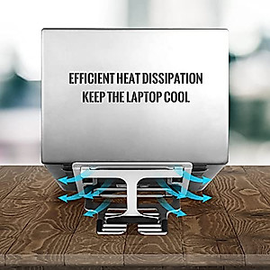 Laptop Stand,Portable Laptop Stand for Desk, Adjustable Folding Aluminum Computer Stand Desktop Riser,Multi-Angle Ergonomic MacBook Holder,Upgraded Design Makes Laptop Holder More Stability
