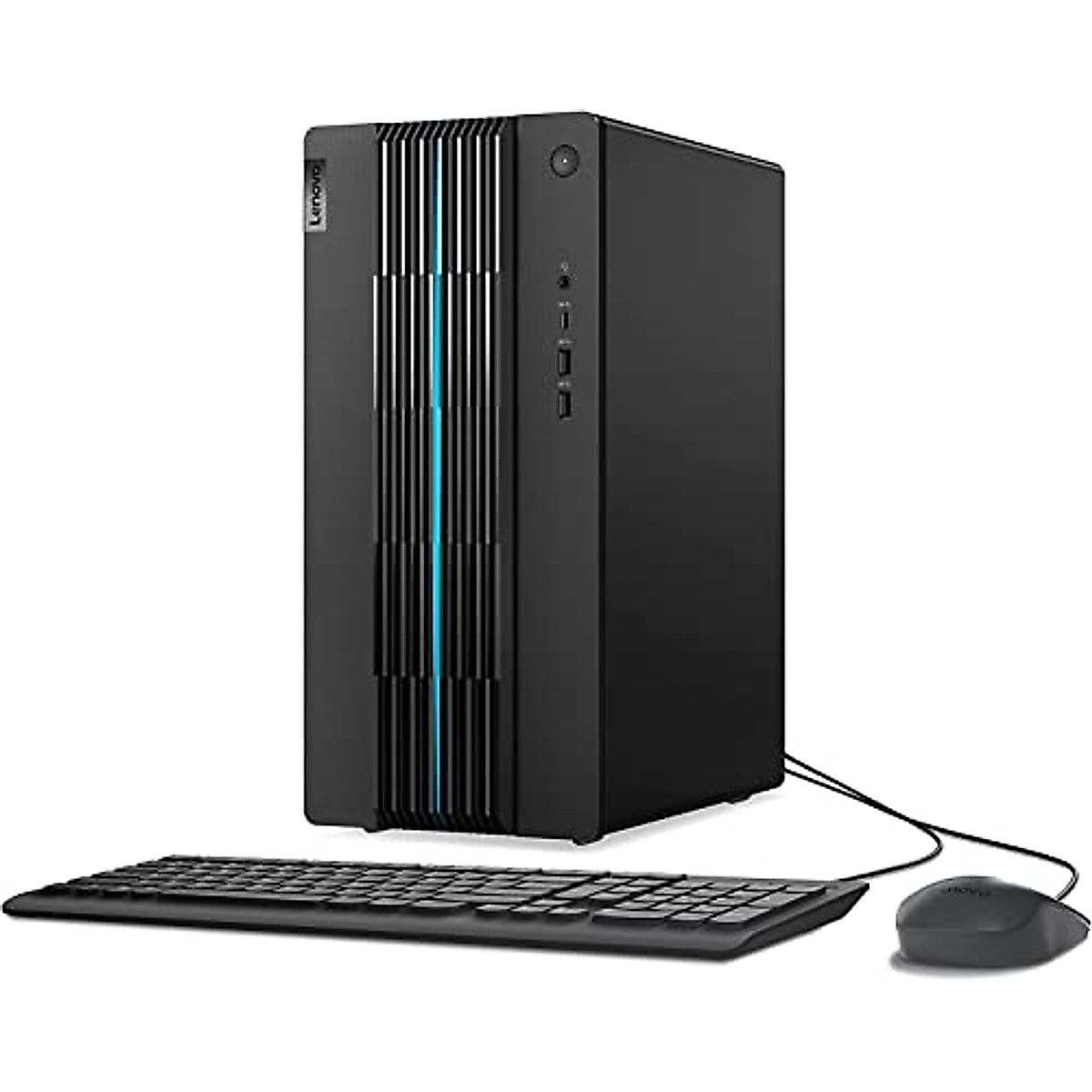 Lenovo 2023 Newest IdeaCentre 5i Gaming Desktop, 12th Intel i5-12400, 8GB DDR4 RAM, 512GB SSD, 1TB HDD, NVIDIA GeForce RTX 3050 Graphics, Mouse&Keyboard, Windows 11 Home, Black, Bundle with JAWFOAL