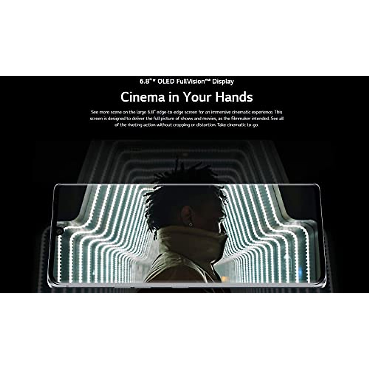 LG Velvet 5G (128GB, 6GB RAM) 6.8" OLED, Snapdragon 765, 48MP 4K Camera, US 5G/Global 4G LTE T-Mobile Unlocked (AT&T, Metro, Straight Talk, Latin) LM-G900TM (Aurora White) (Renewed)