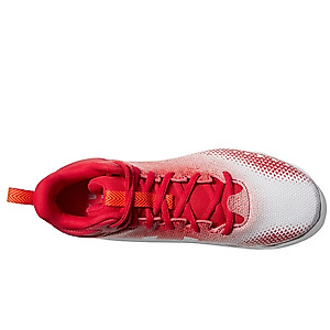 Under Armour Boy's Spotlight 3.0 Rubber Molded (Toddler/Little Kid/Big Kid) Red/White/Metallic Silver 4.5 Big Kid M