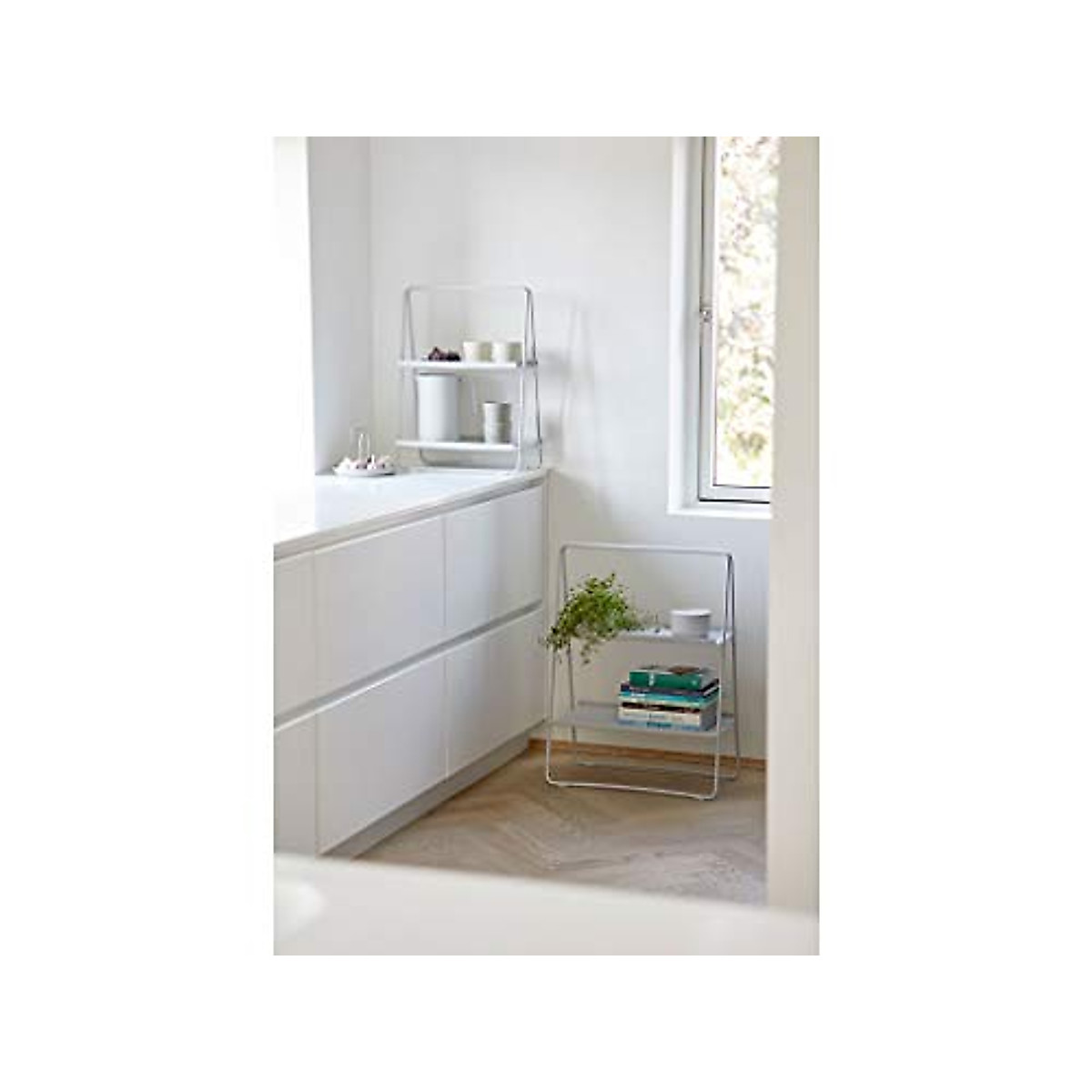 Zone Denmark Metal Adjustable Storage Shelving Unit | Maximize Space and Style | Ideal for Bedroom, Kitchen, and Bathroom | Organize with Elegance and Versatile Storage Solution- Small (Black)