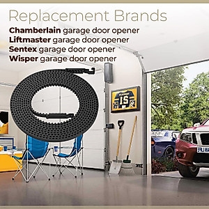 41A5250 Garage Door Belt 237" Replacement for 7ft Height Garage Door Compatible with Chamberlain, liftmaster, sentex, whisperdoor Garage Door Openers