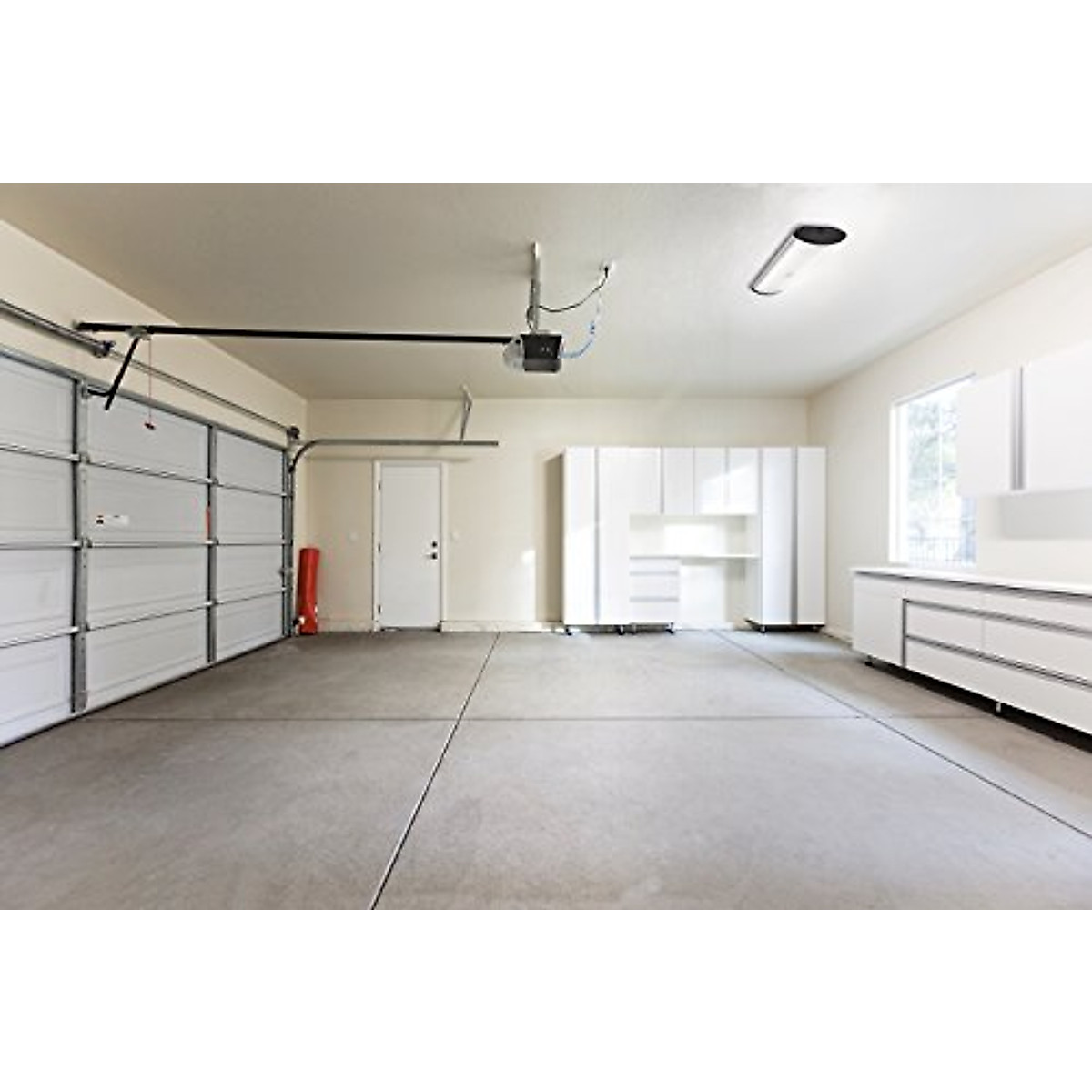 Lithonia Lighting 40K SGLL 24 80CRI 4000K PIR M4 Adjustable Indoor LED Garage Light with Integrated Motion Sensor, 5000 Lumens, 120 Volts, 80 Watts, Damp Listed, Silver