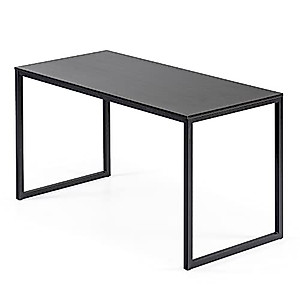 ZINUS Jennifer 55 Inch Black Frame Desk / Computer Workstation / Office Desk / Easy Assembly, Deep Espresso